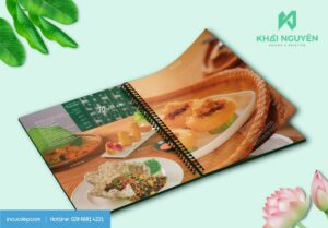 Mẫu thiết kế menu chay Minh Tâm